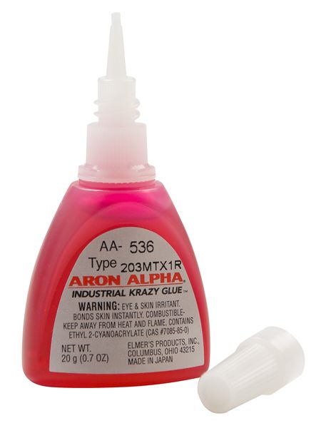 Aron Alpha Glue Type 203MTX-1R - 20g Bottle Red from Central Dental
